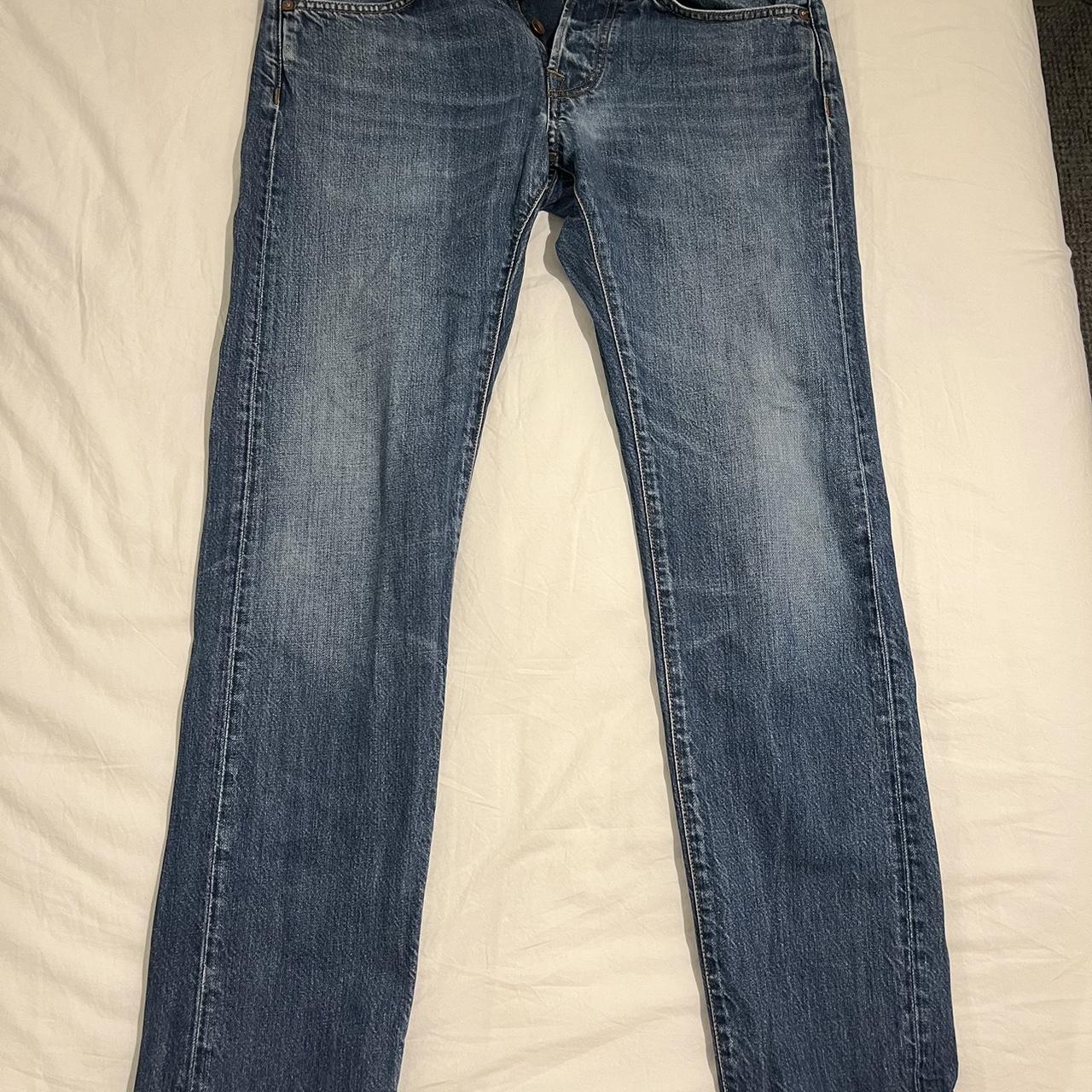 Mens EDWIN ED-55 Jeans W30 L32 Blue Regular Tapered... - Depop