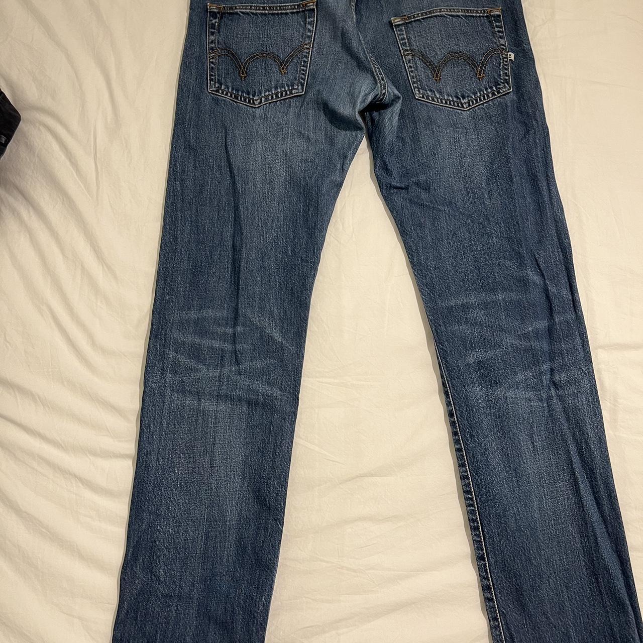Mens EDWIN ED-55 Jeans W30 L32 Blue Regular Tapered... - Depop