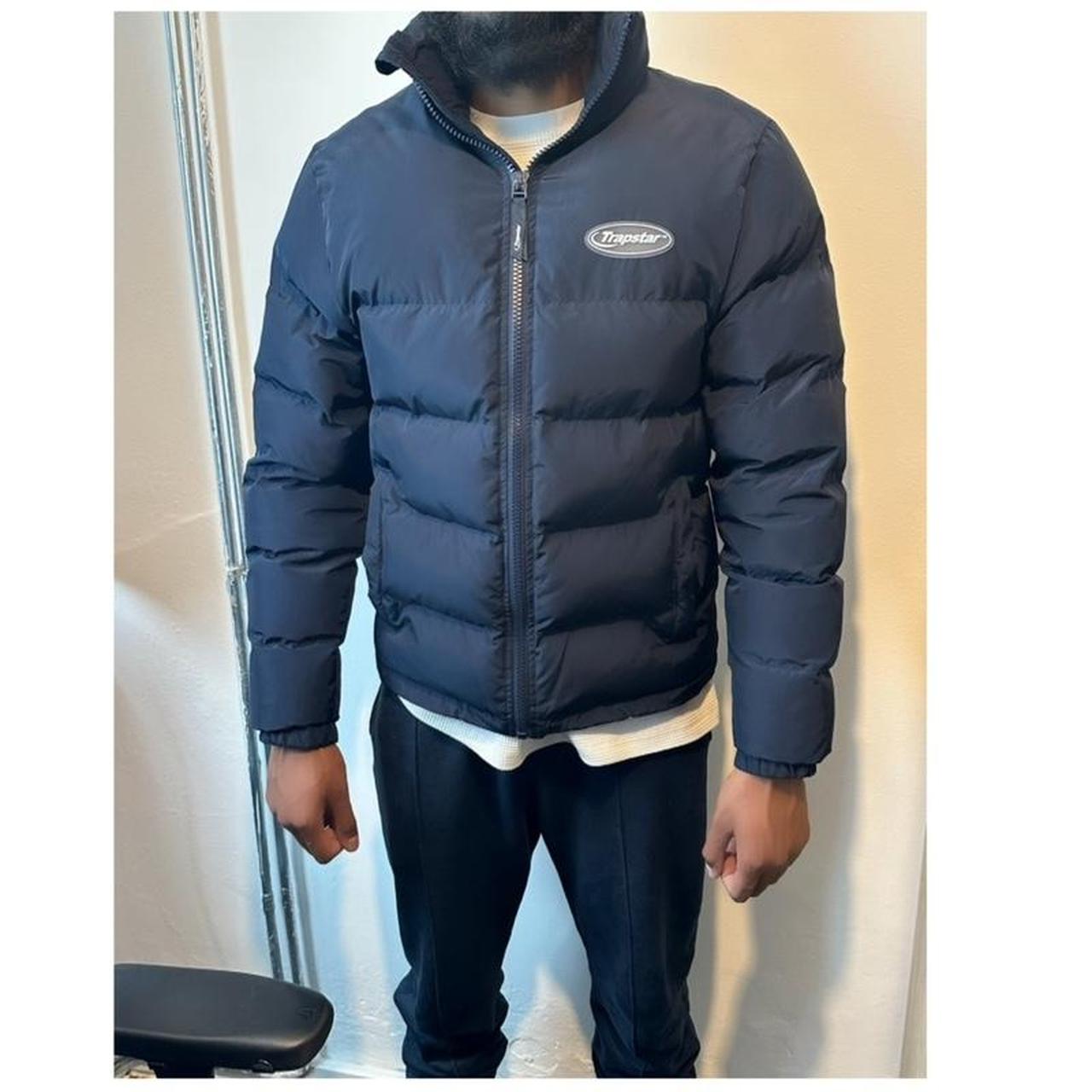 Trapstar Puffer Jacket Navy Blue - S Only worn once... - Depop
