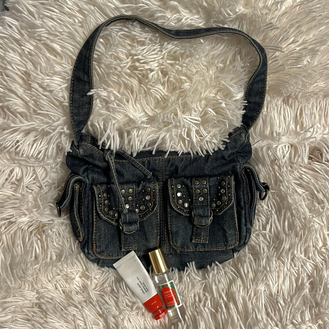 Limited Too Women's Navy and Blue Bag | Depop