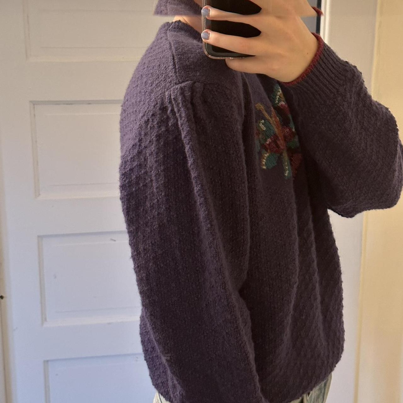 Vintage preppy 100% wool sweater. Size M (fits S-M).... - Depop