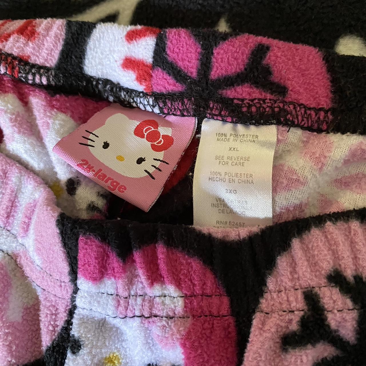 Hello Kitty Women's Black and Pink Joggers-tracksuits | Depop