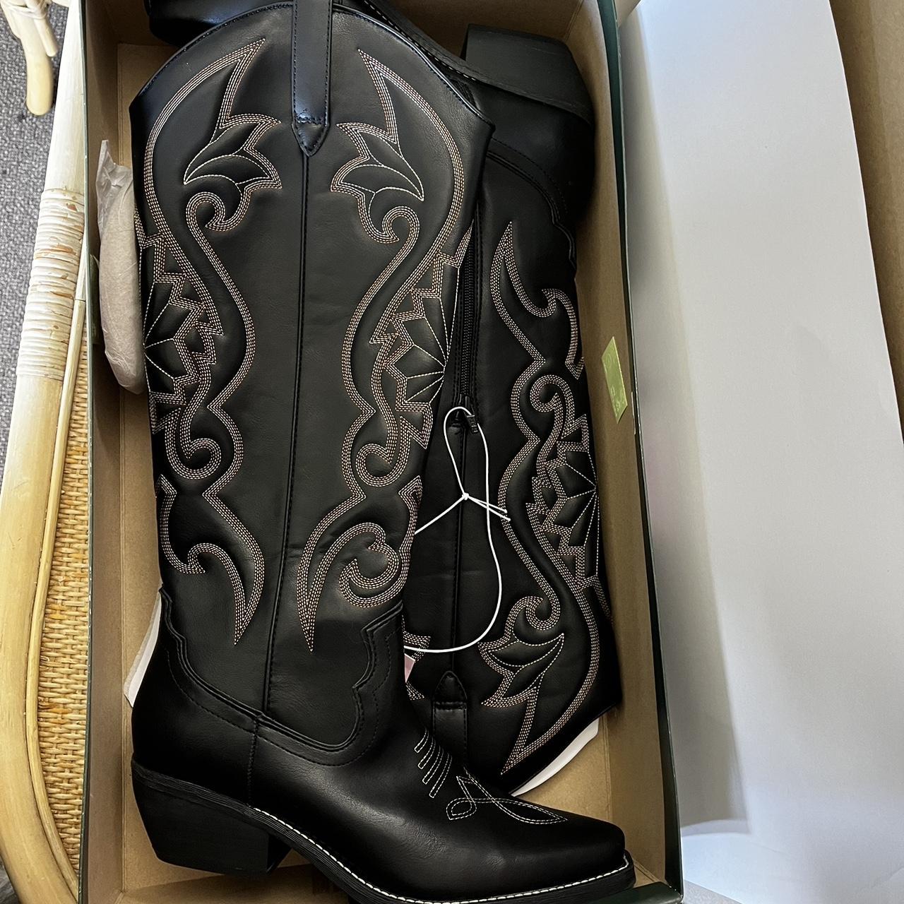 Wild Fable Kenzi Tall Knee High Western Cowboy Boots - Depop