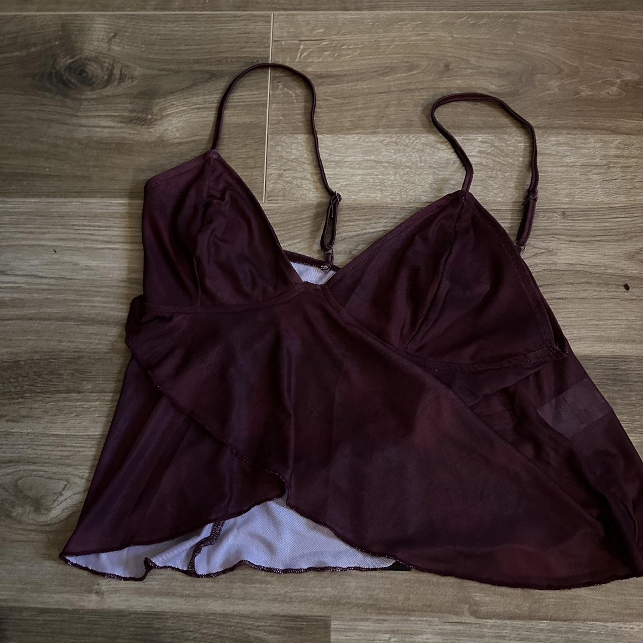 Motel mesh butterfly top Never worn with tags still on - Depop