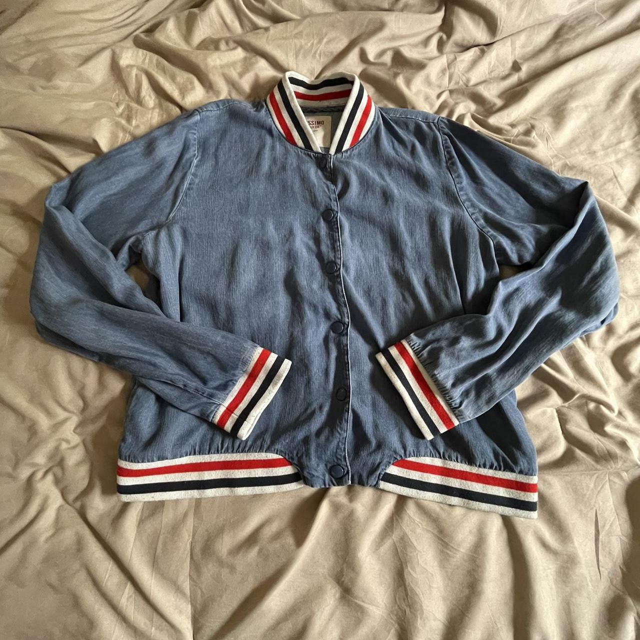 mossimo denim blue jacket ~☆ no flaws ~☆ thrifted... - Depop