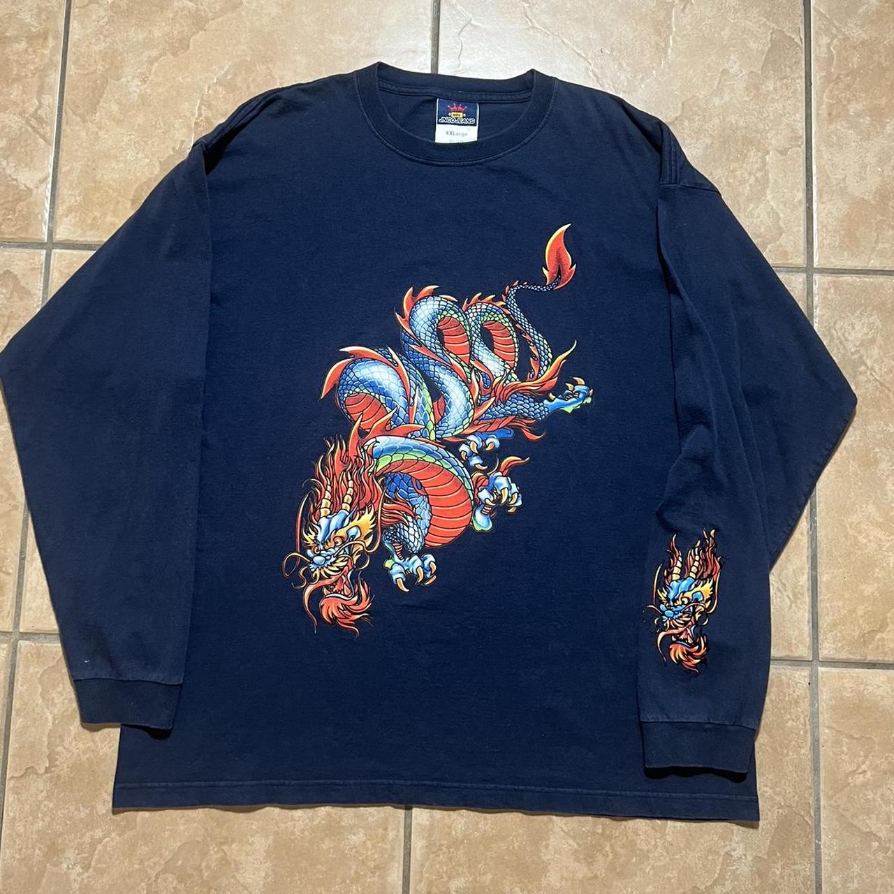 Vintage 90s JNCO Shirt Dragon Shirt JNCO JEANS... - Depop