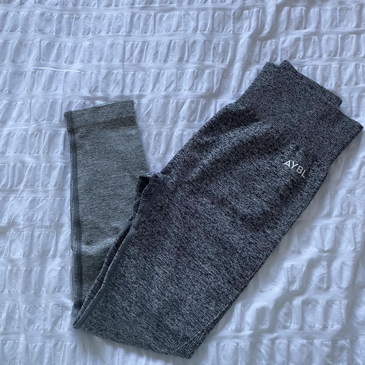 Grey ombré AYBL gym leggings - Depop