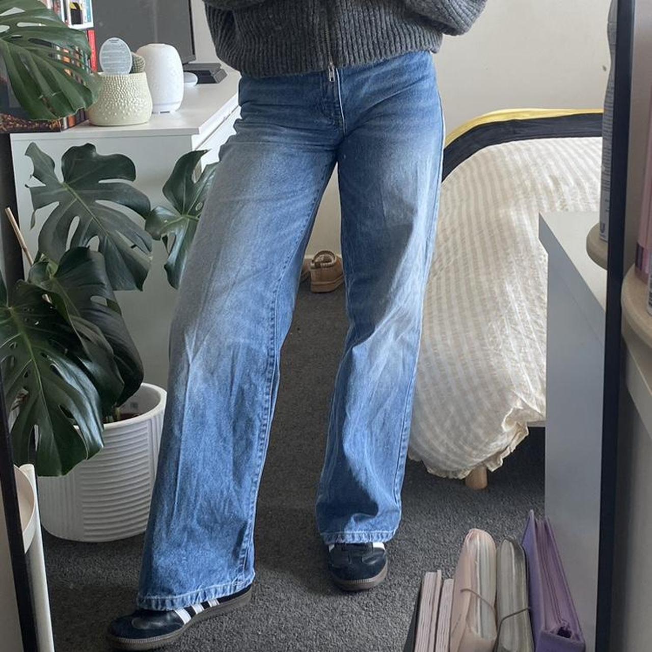 supre blue wash jeans size 6 the cutest and fit so... - Depop