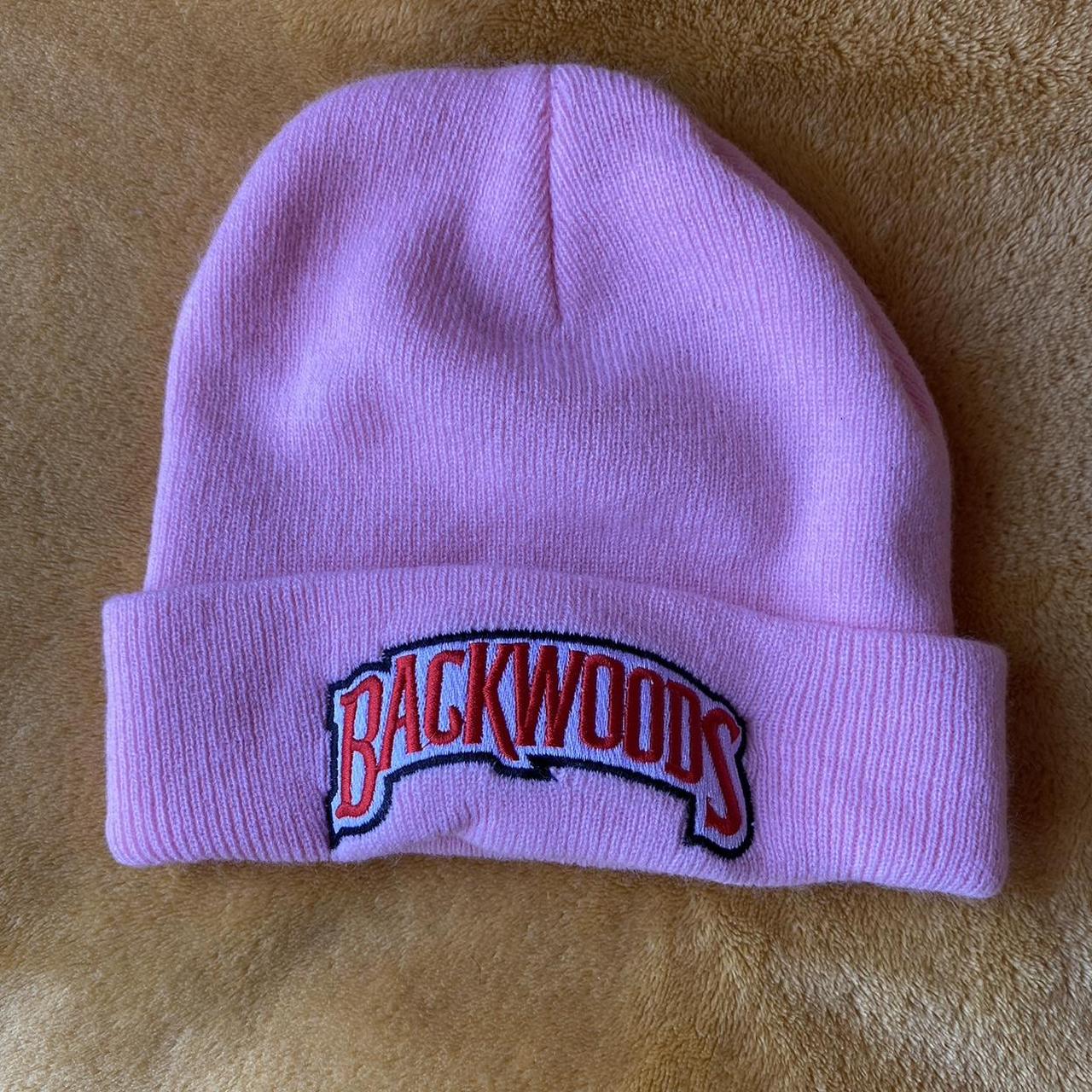 pink backwoods beanie never worn :D - Depop