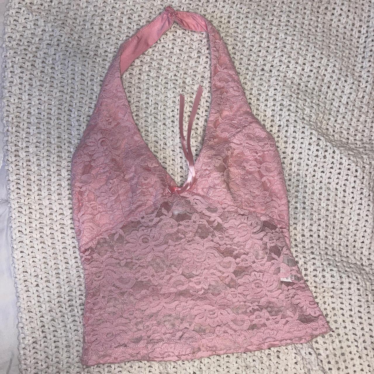 Super cute pink summer halter top size ranges from... - Depop