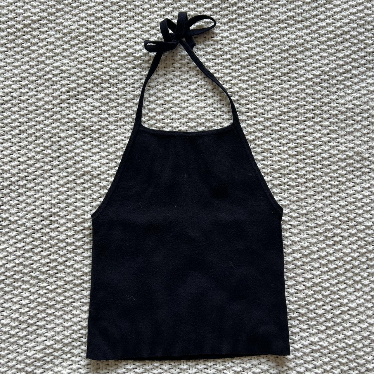 bevy blue brandy melville halter top - Depop