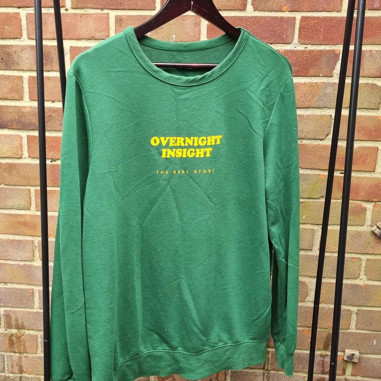 Overnight Insight, Pull and Bear Green and Yellow... - Depop