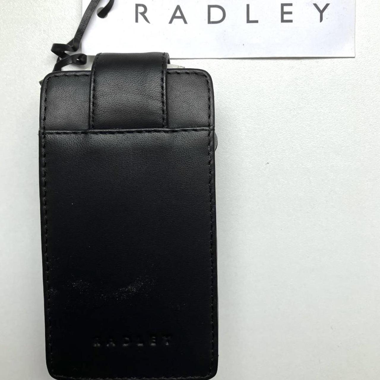 Radley Black Leather Mobile Phone Cover Brand new... - Depop