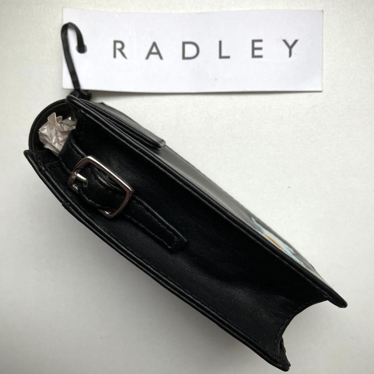 Radley Black Leather Mobile Phone Cover Brand new... - Depop