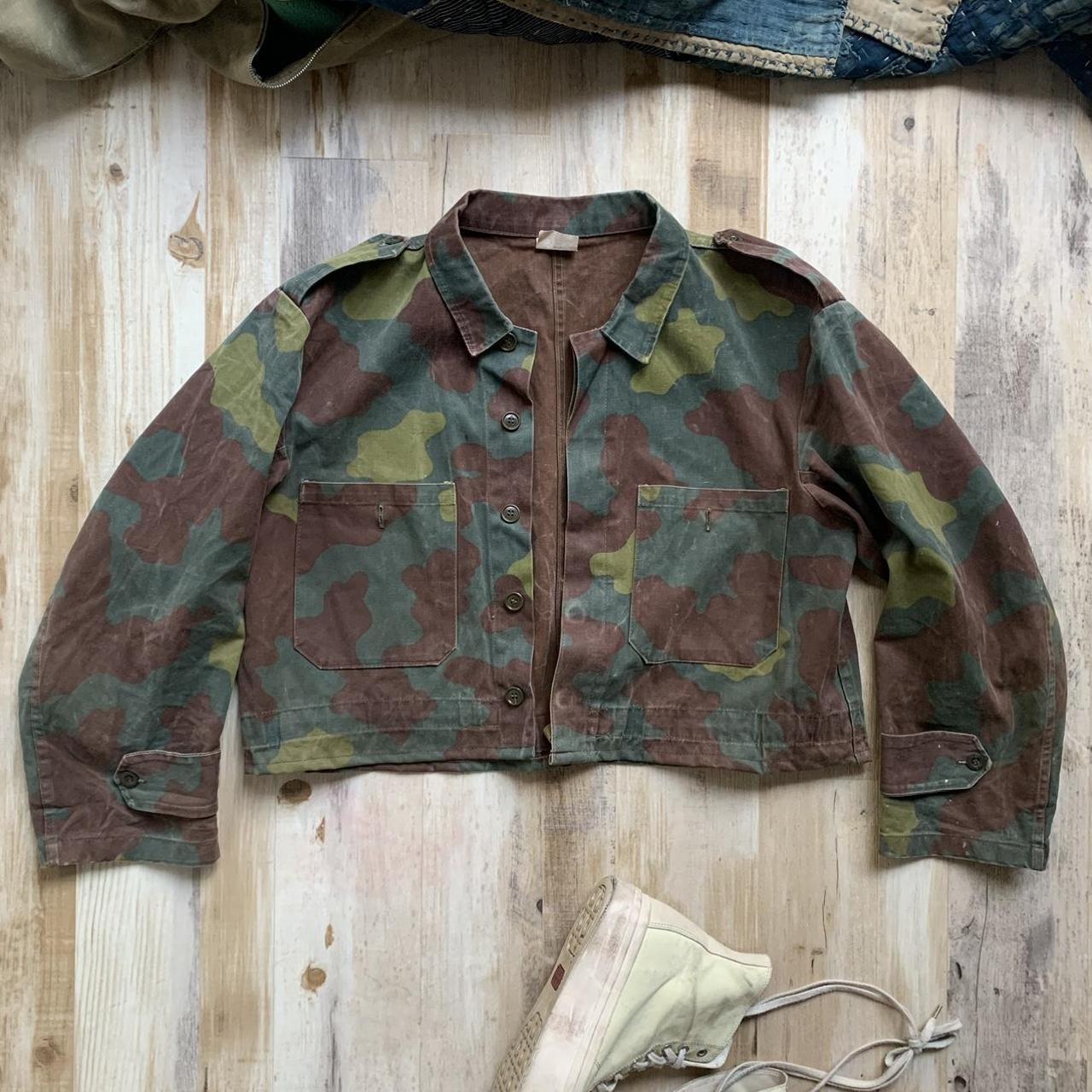Vintage M29 Camo Cropped Jacket 24” Chest || 21”... | Depop