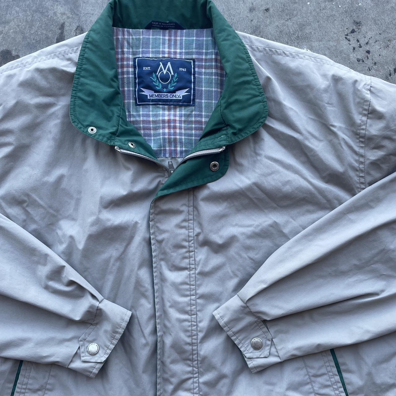 Customs Vintage Members Only Jacket with Stone... - Depop