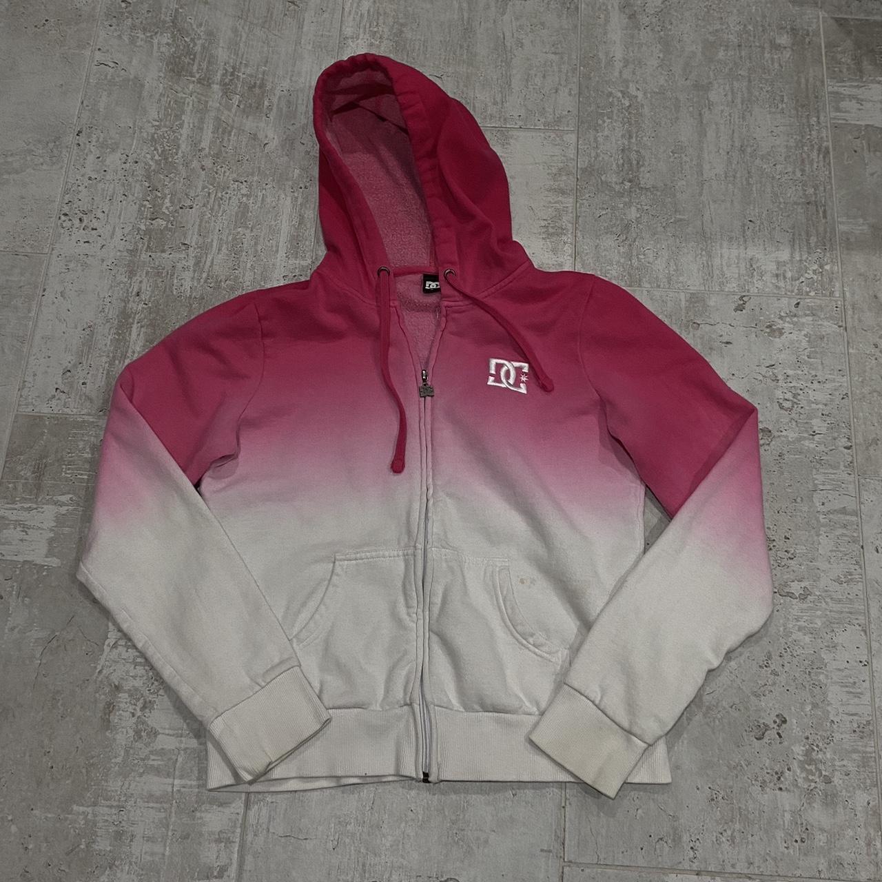 Pink DC jacket Zip up Size XL but fits women’s... - Depop