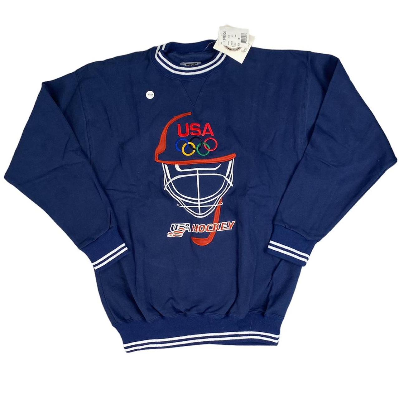 Vintage NHL USA Olympics hockey crewneck... - Depop