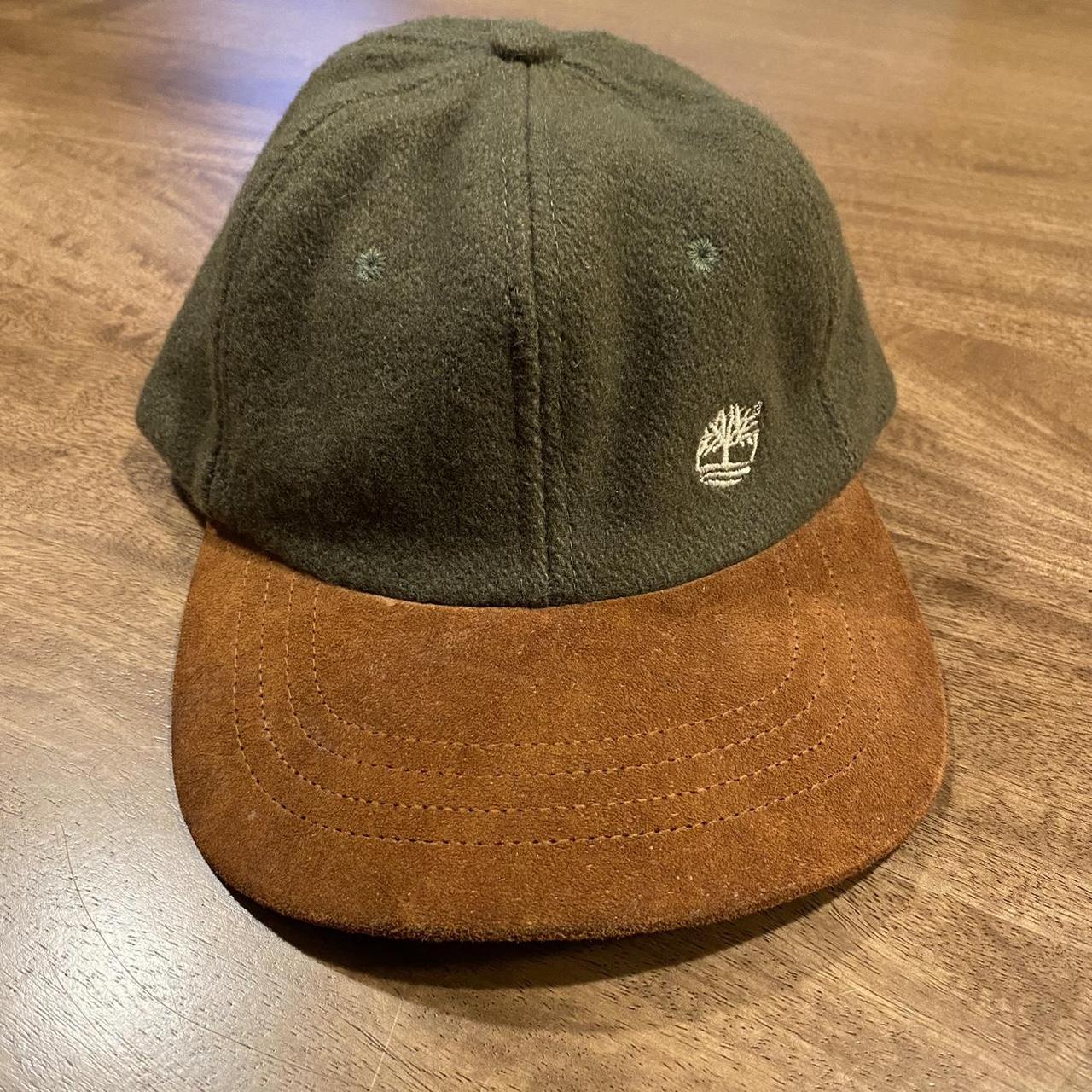 Vintage Timberland wool strapback, suede brim... - Depop
