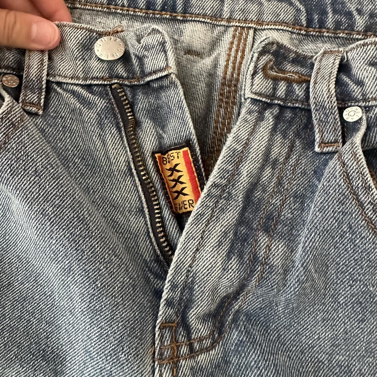 unif x jeans size 26 but hemmed at the bottom (not... - Depop