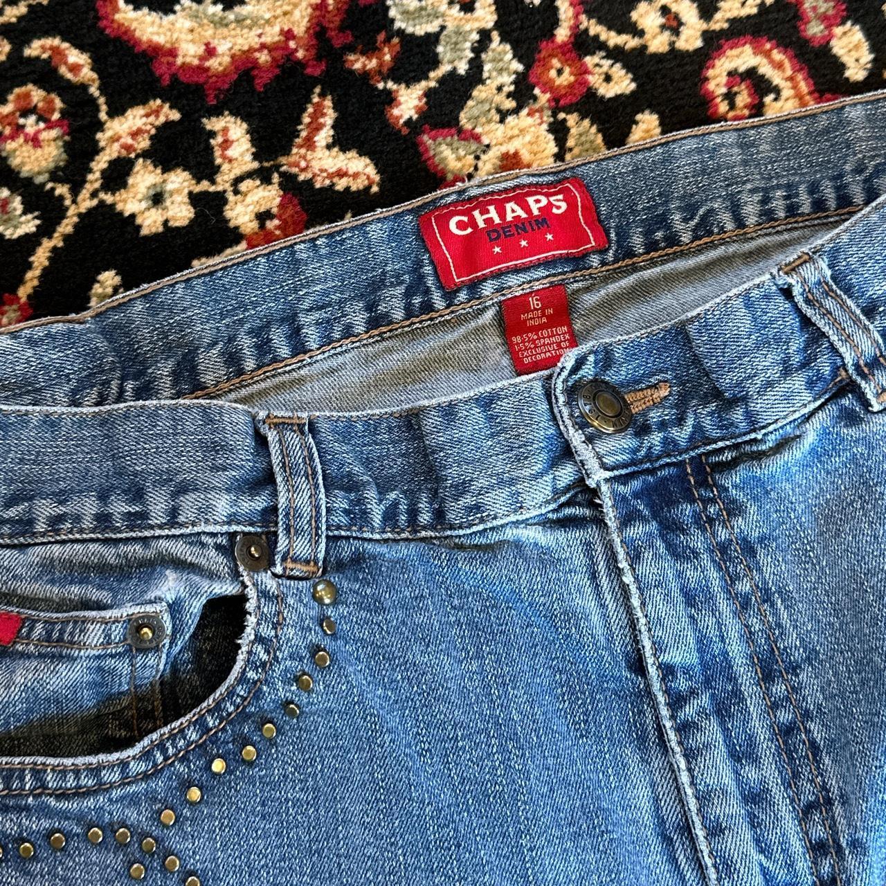 Vintage denim jeans Chaps Size 16 Waist: 34... - Depop