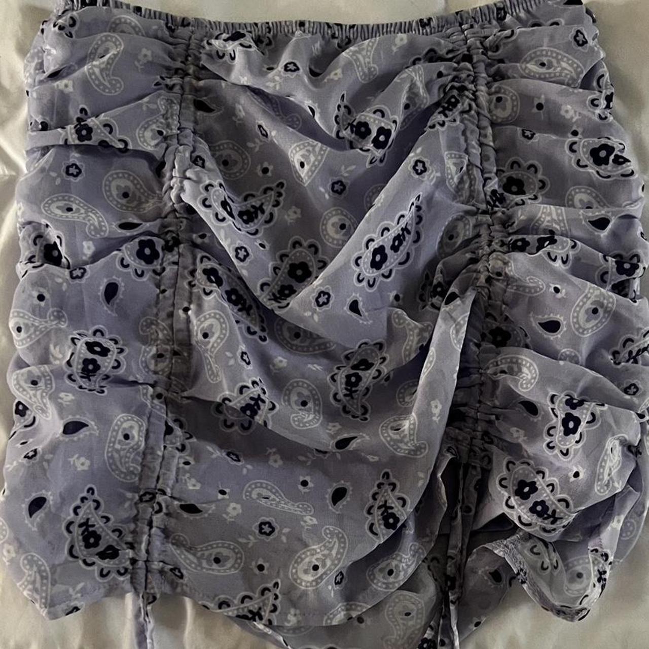 Sugar Thrillz Lavender Color Bandana Pattern Skirt Depop