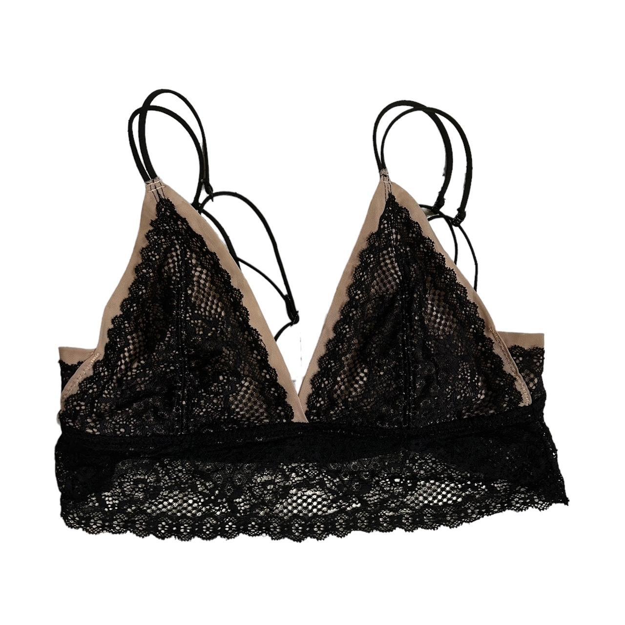 Mesh Lace Bralette • I wore this as a going out... - Depop