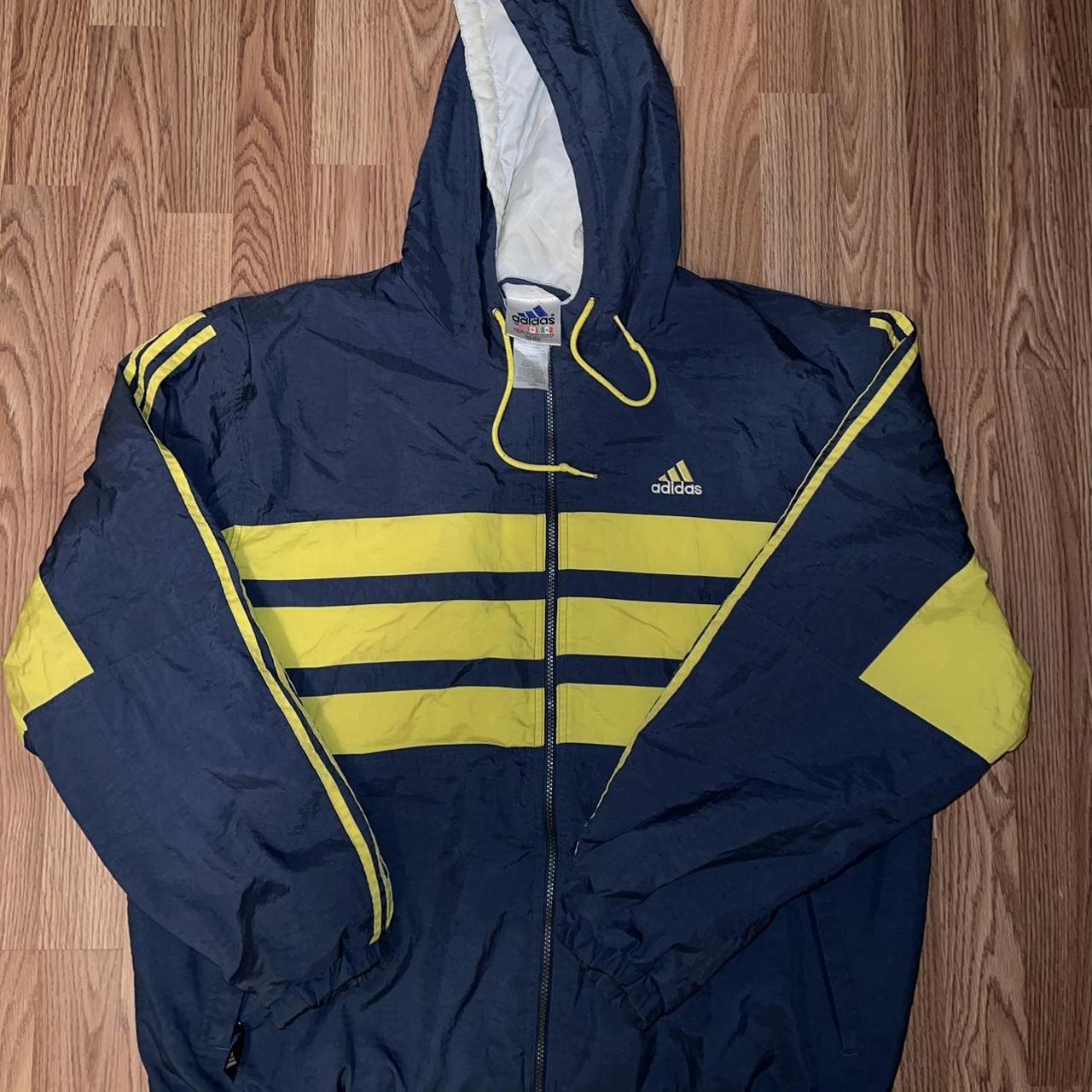 Vintage 90s Adidas Puffer Jacket Size XL Great... - Depop
