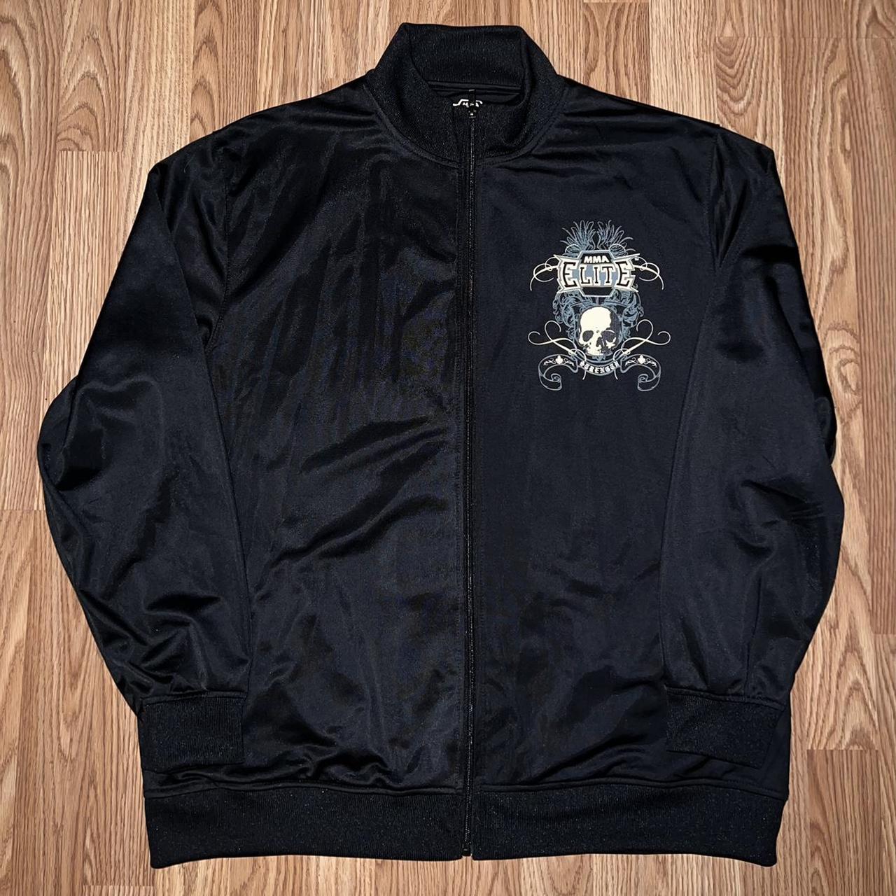 Vintage MMA ELITE Affliction Style Zip Up Jacket... - Depop