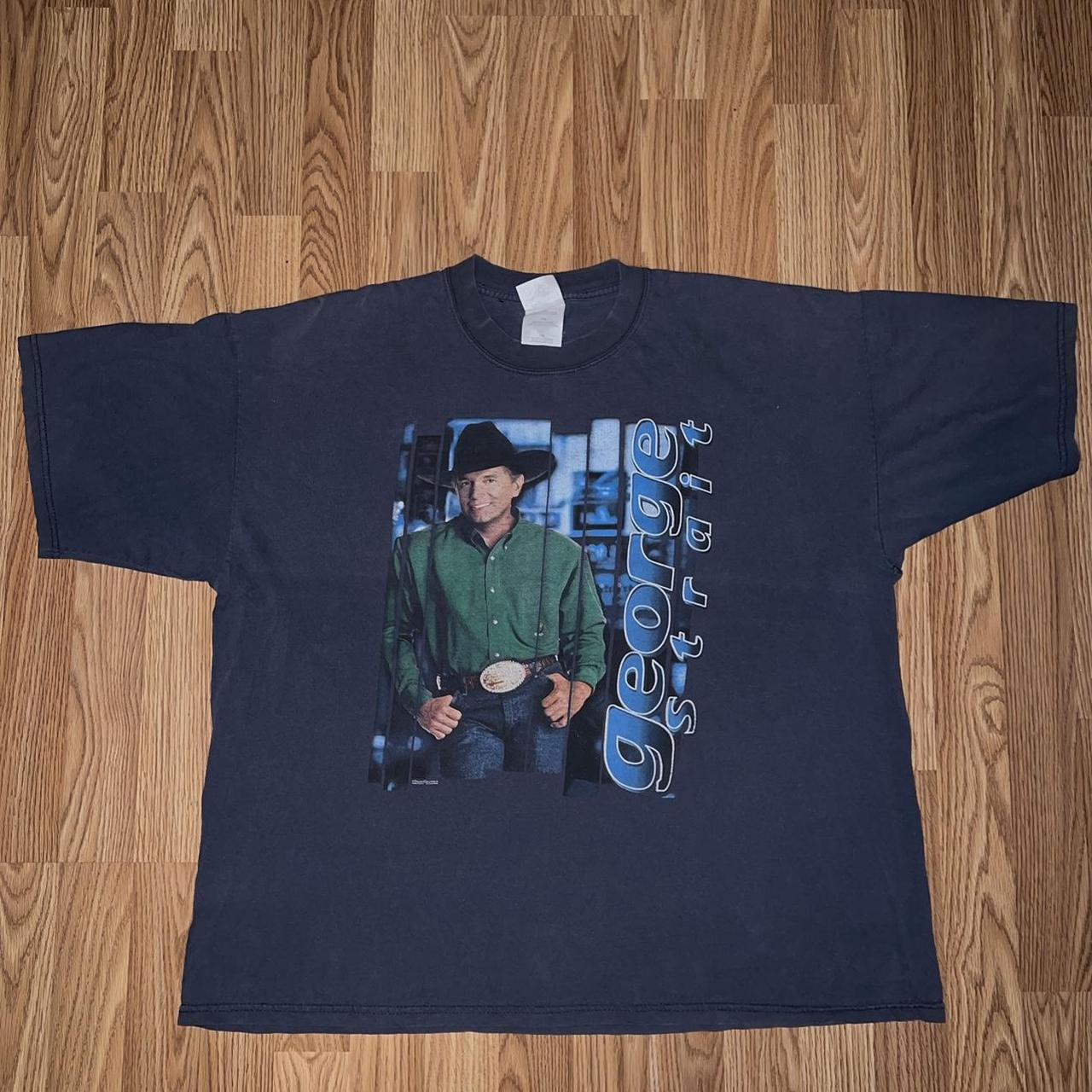 Vintage George Strait Rap Tee Size 2XL Great... - Depop