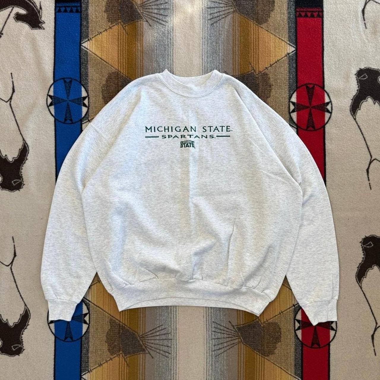 *Vintage 90s Michigan State Spartans Embroidered... | Depop