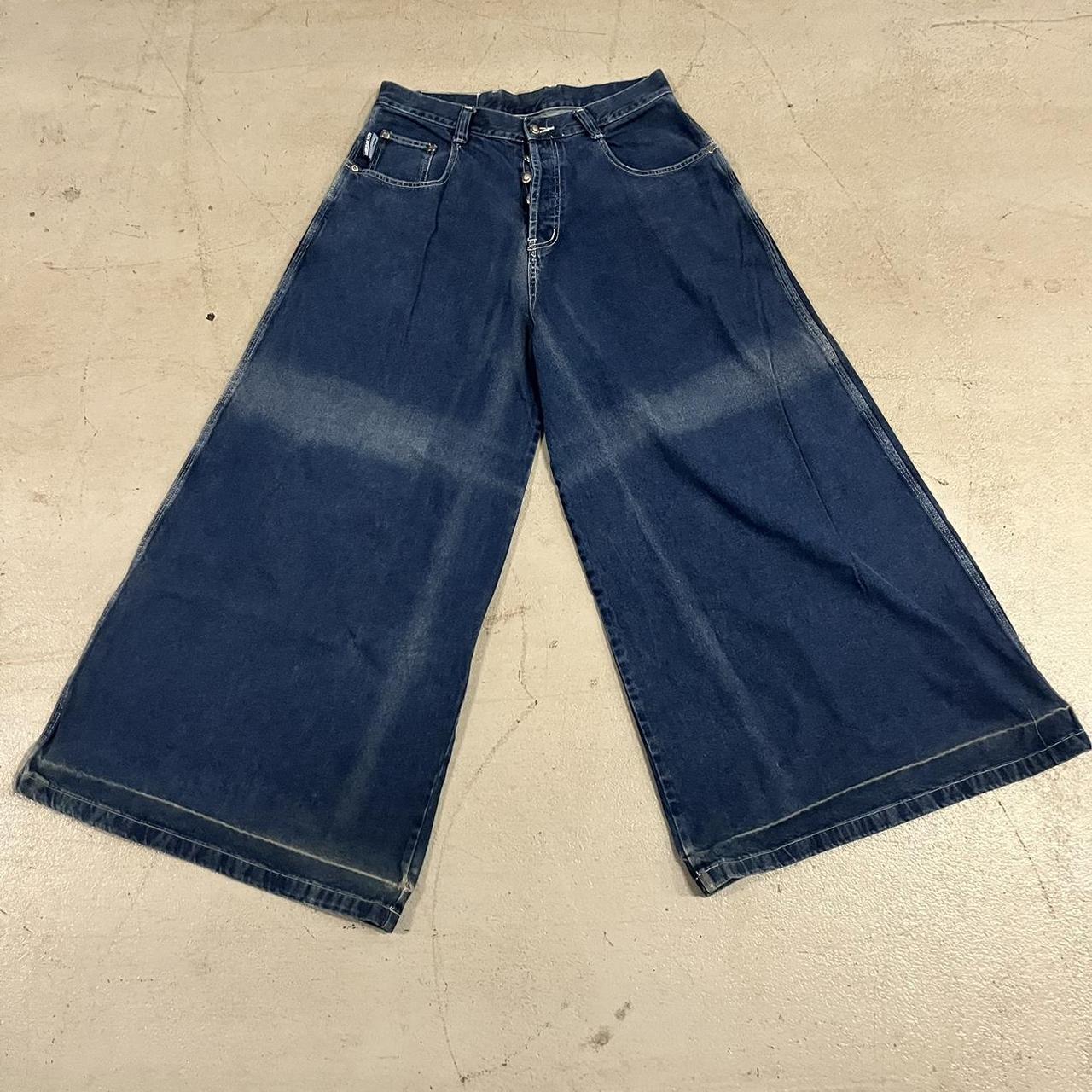 Vintage 90s/y2k Massive wide leg Kikwear rave jeans... - Depop