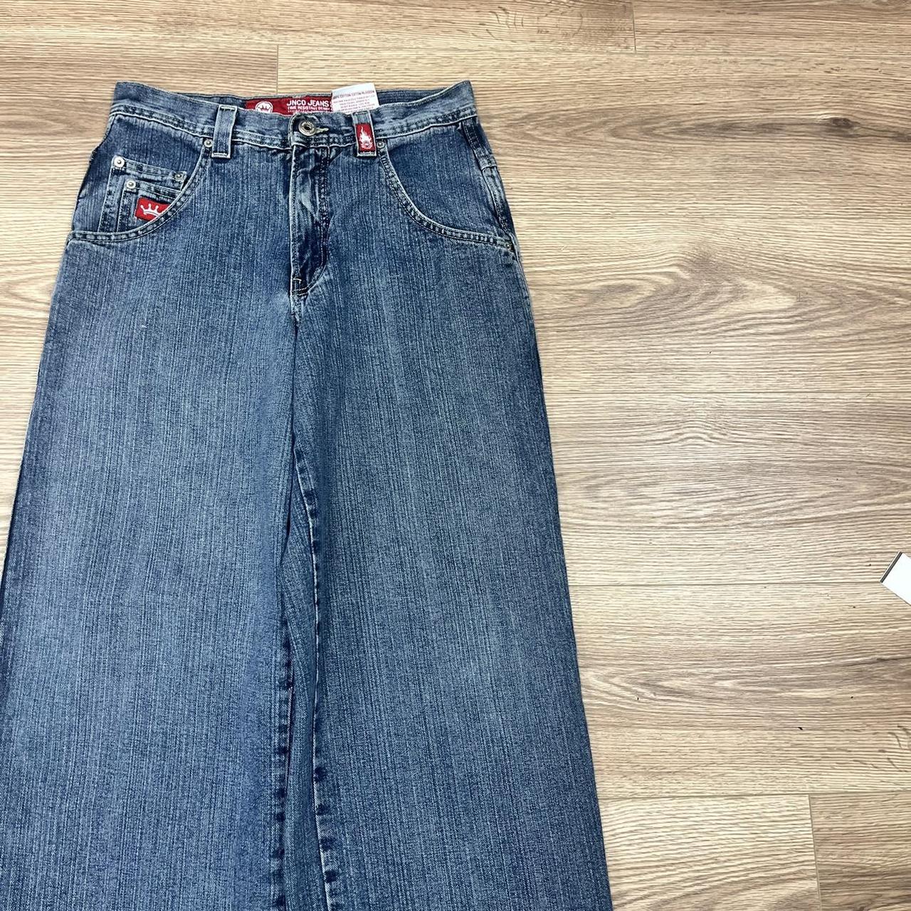 Vintage 90s JNCO jeans Tribal Ink wideleg baggy fit... - Depop