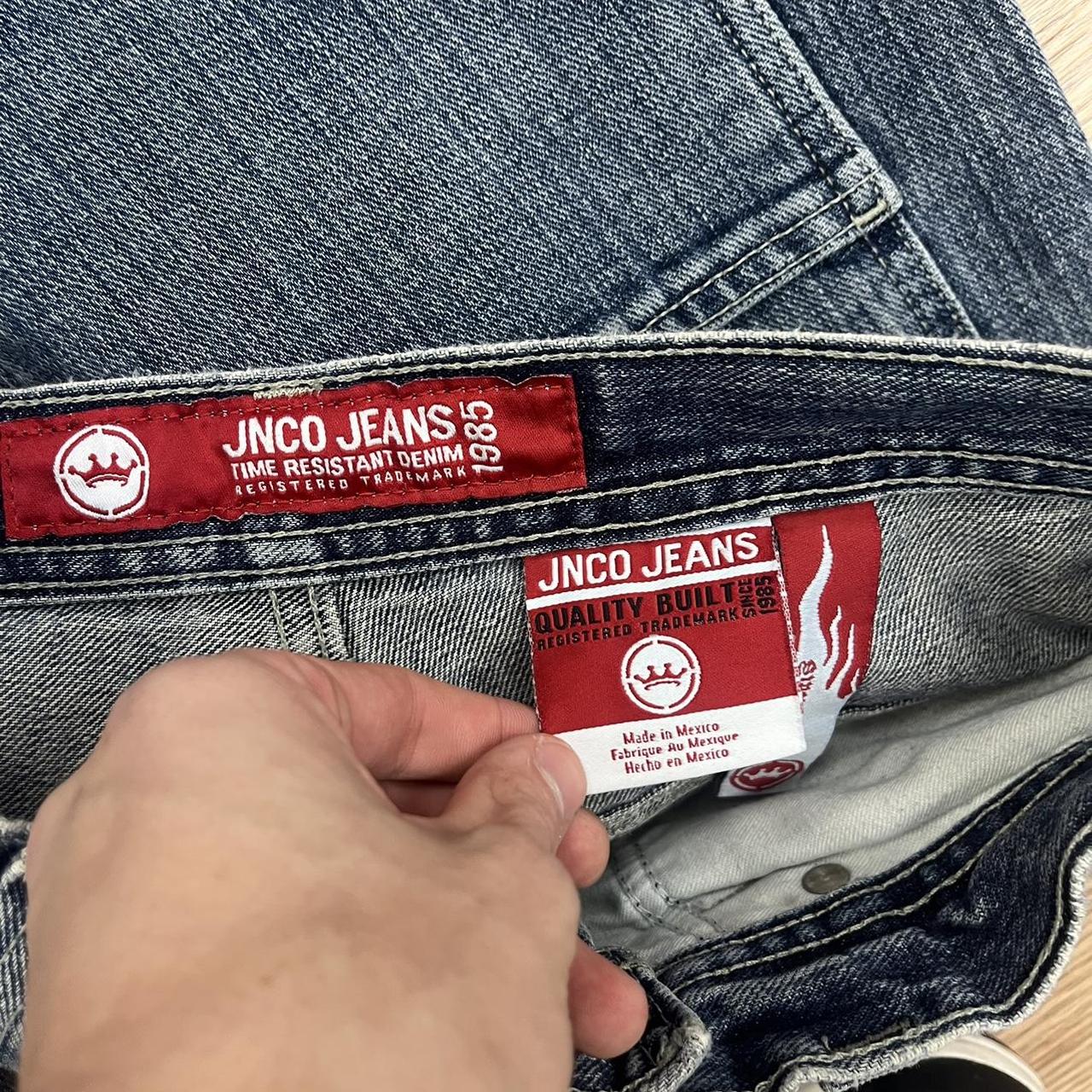 Vintage 90s JNCO jeans Tribal Ink wideleg baggy fit... - Depop