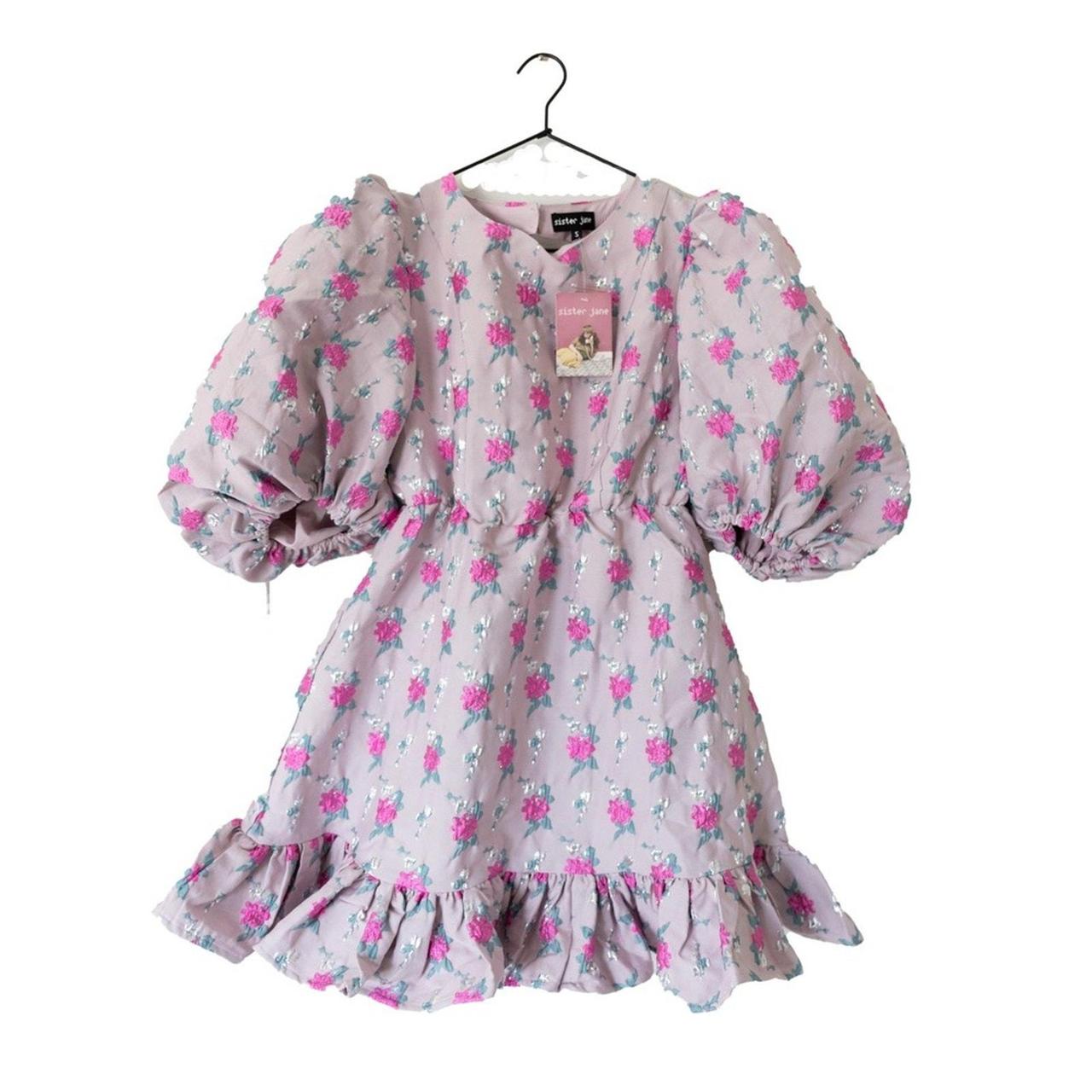 Sister Jane Saiph Floral Jacquard Barbiecore Mini... - Depop