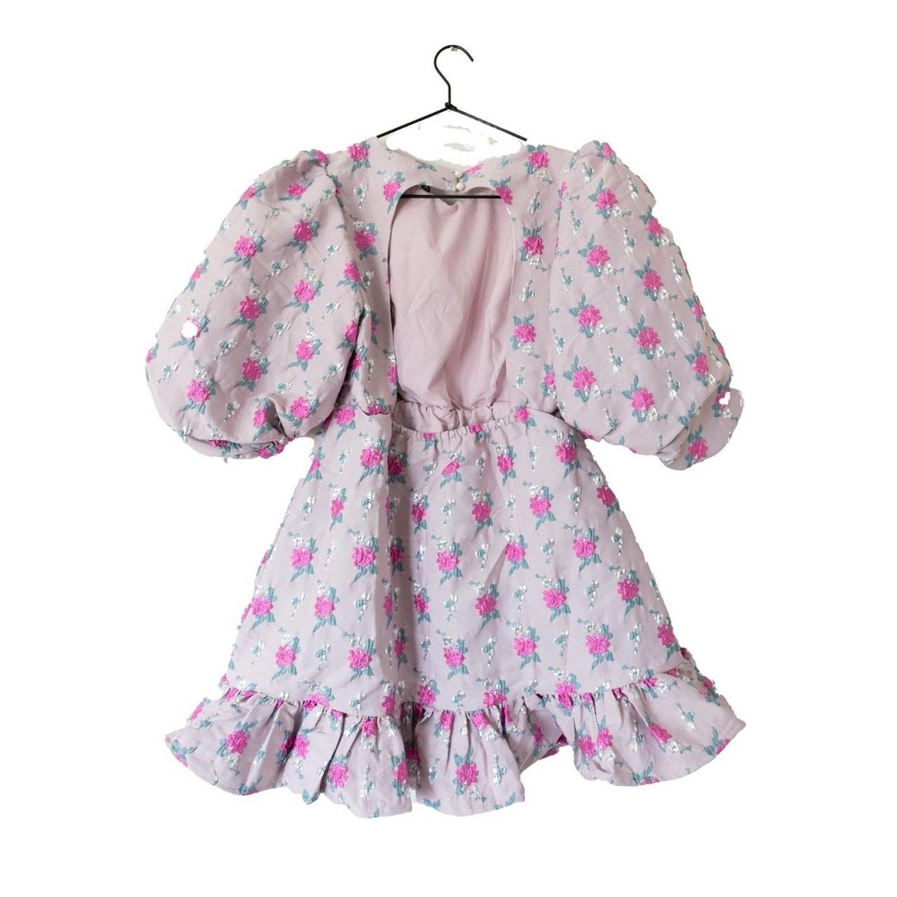 Sister Jane Saiph Floral Jacquard Barbiecore Mini... - Depop