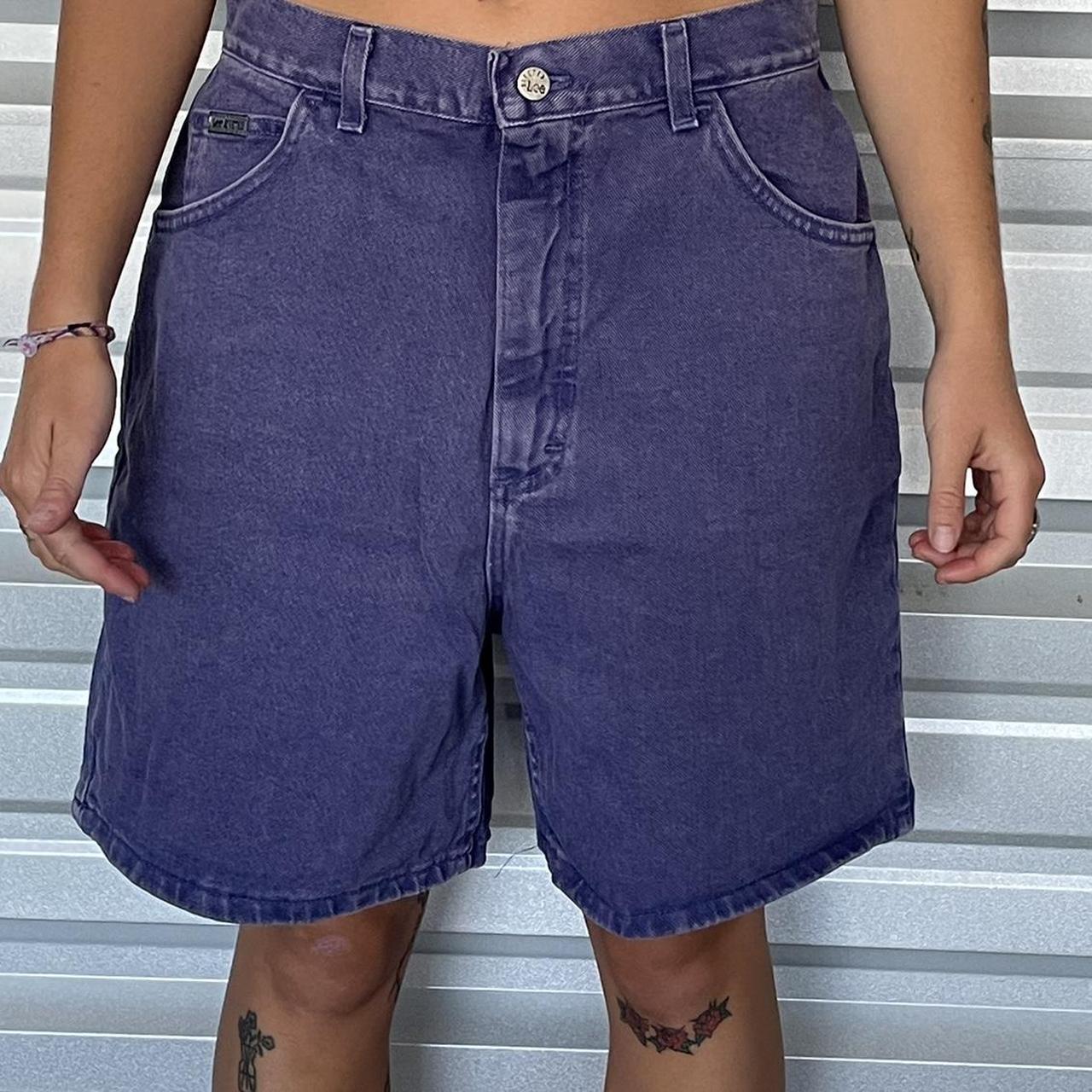 16 long Lee purple jorts - Depop