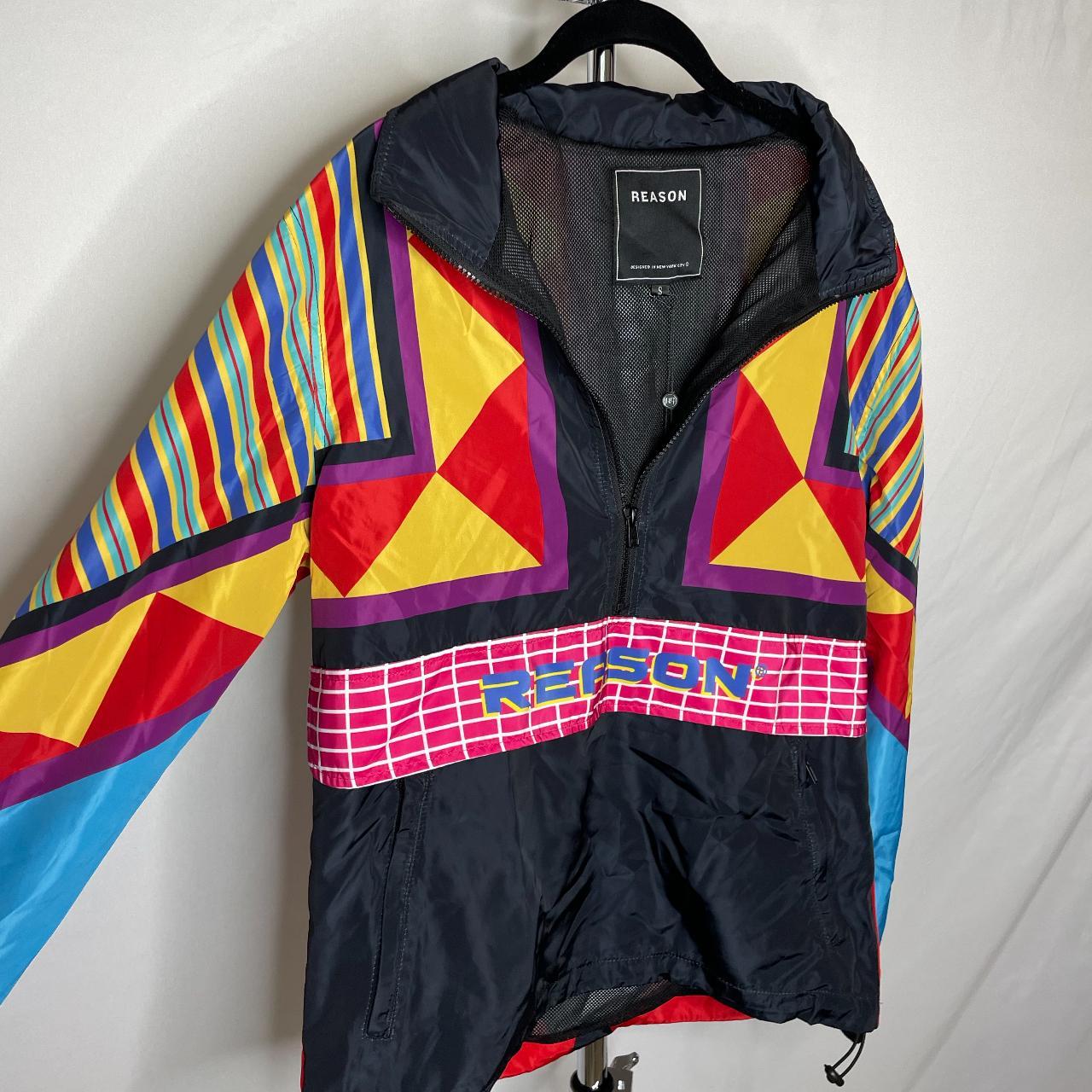 Reason Multicolor Windbreaker Pullover Brand New - Depop