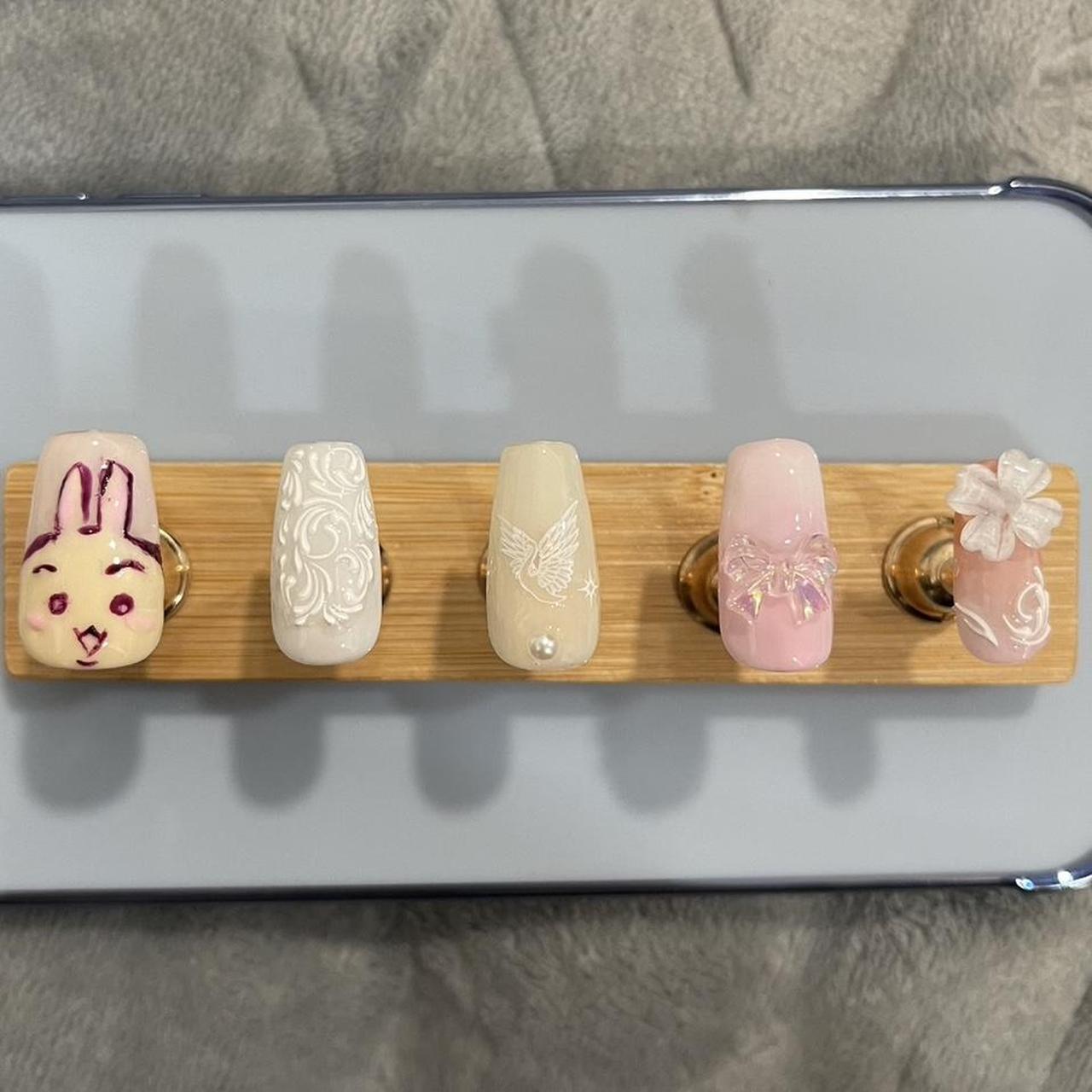 Usagi Chiikawa Nails! ˚₊‧꒰ა ☆ ໒꒱ ‧₊˚ Usagi is... | Depop