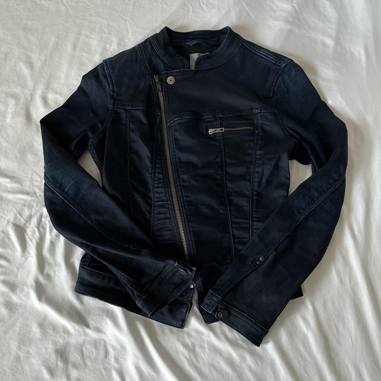 Vintage Moto jacket. Love the slanted zipper detail,... - Depop