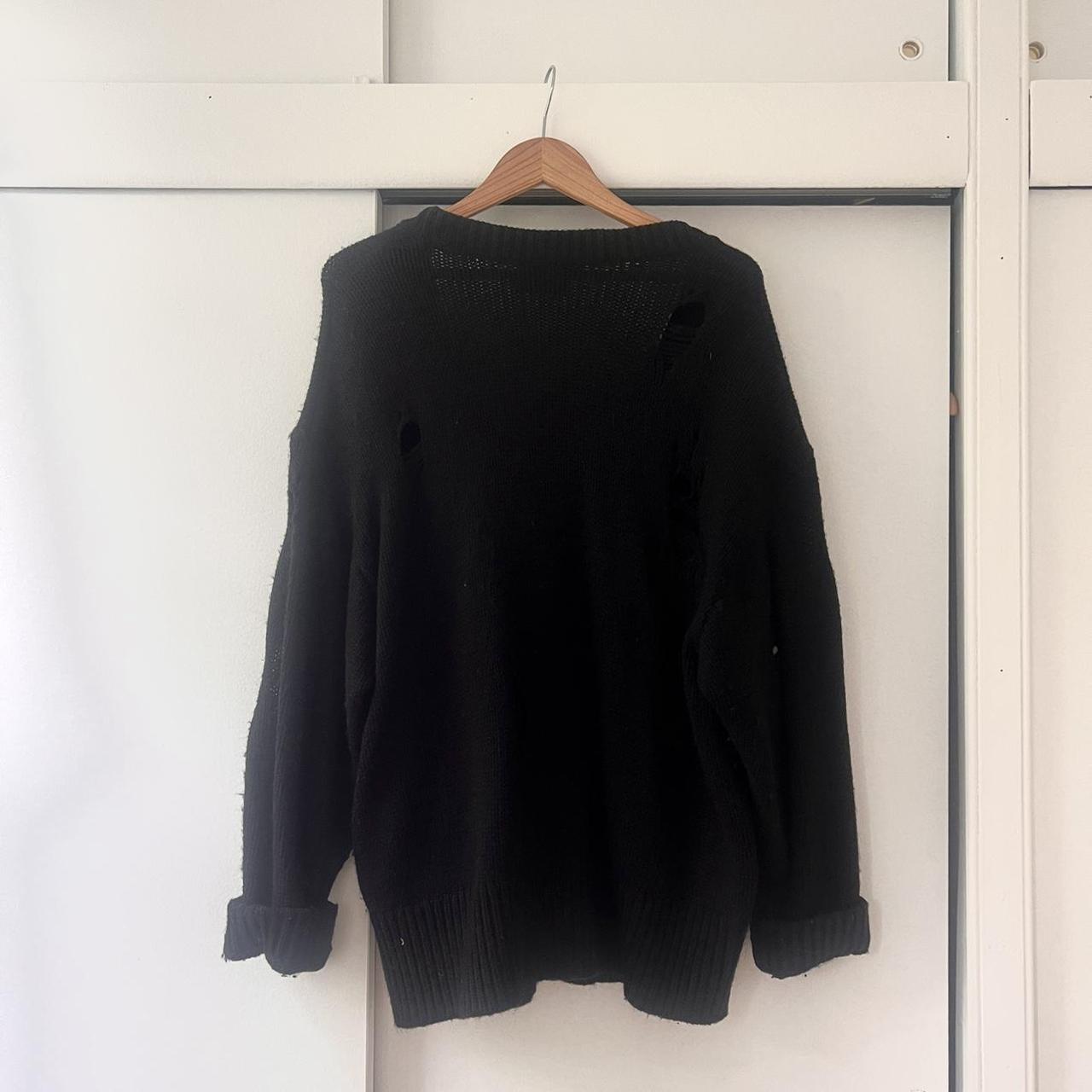 The Kooples Chunky Sweater Comes with pre-made holes... - Depop