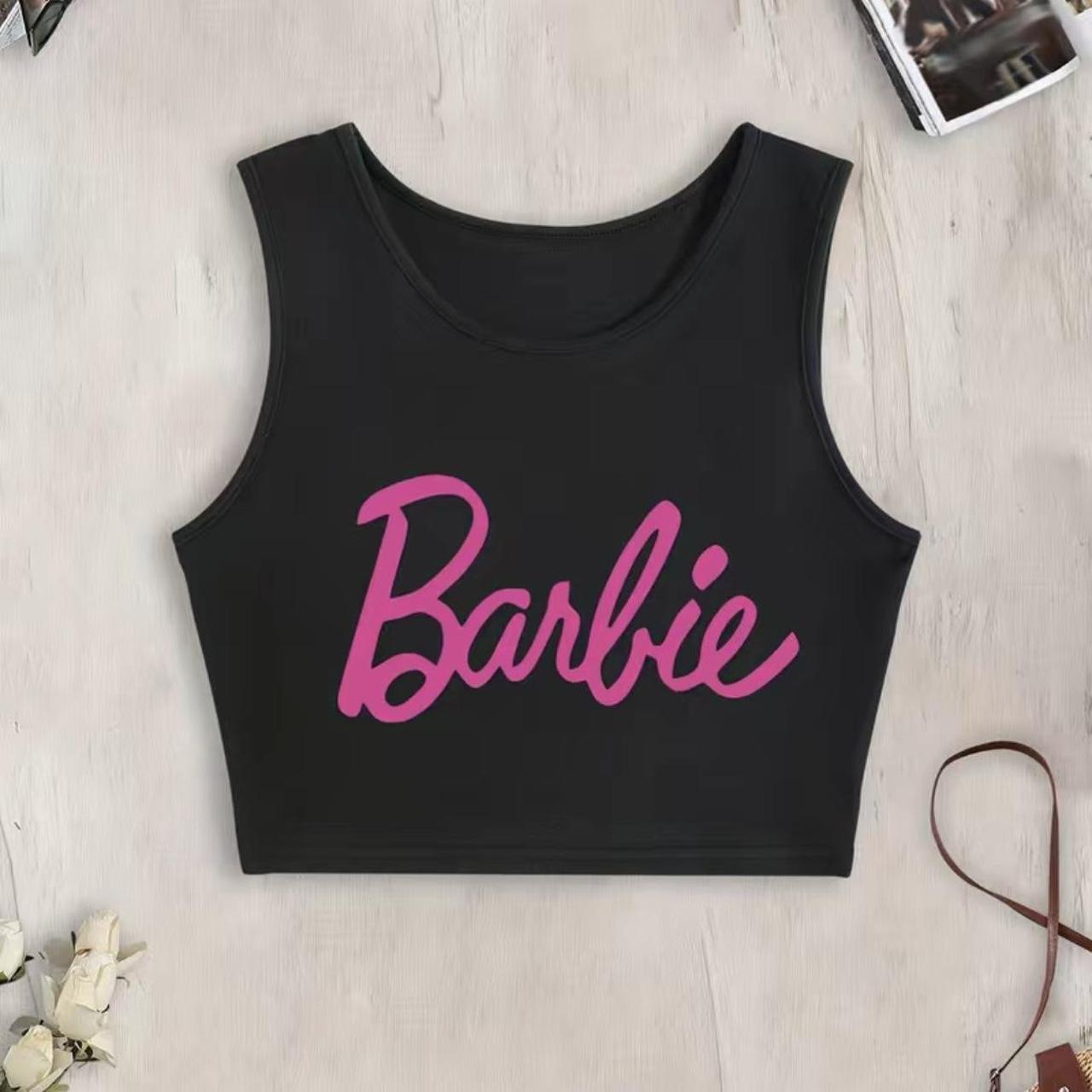 New Barbie Summer Crop Top Round... - Depop