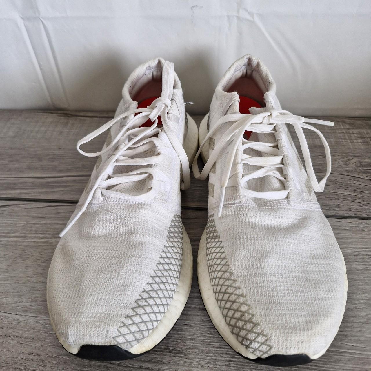 Adidas Light Boost white trainers men's size 11.5 ... | Depop