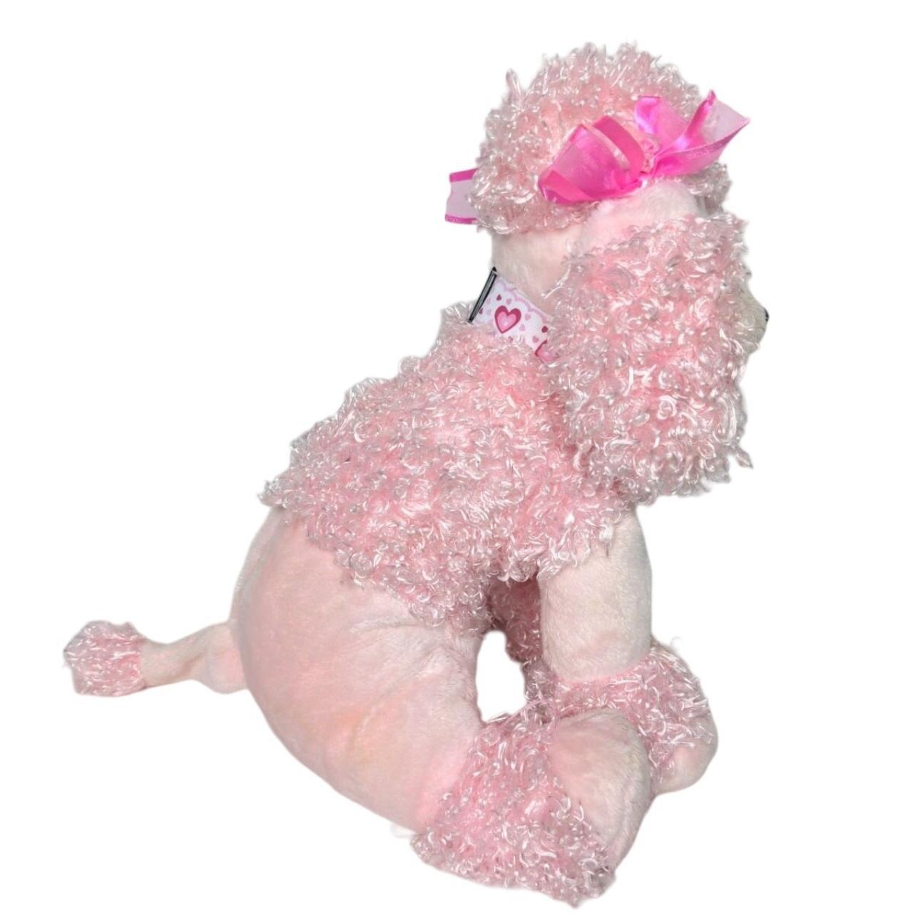 Kids Of America Pink Poodle Puppy Dog Plush Bows... | Depop