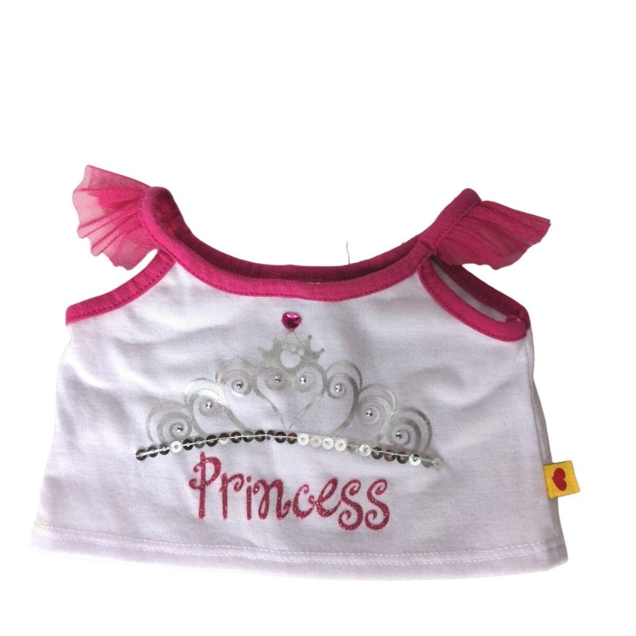 Build A Bear Workshop Princess Shirt Silver Crown... - Depop