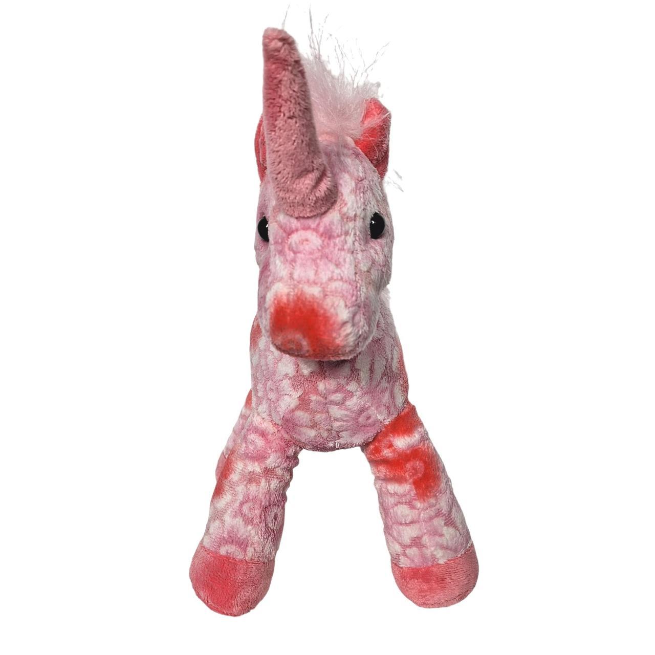 Toys R Us Pink White Floral Flower Unicorn Plush... - Depop