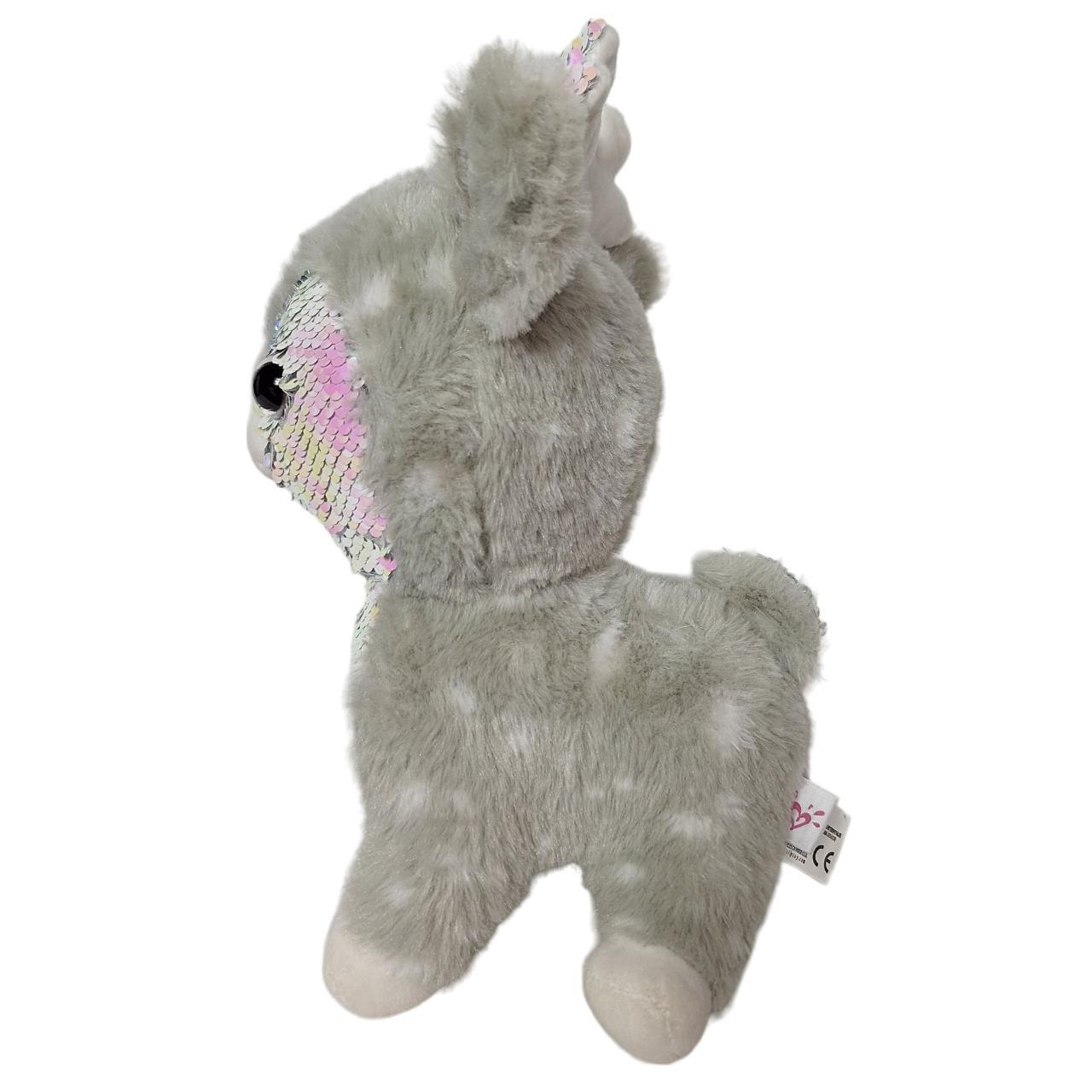 Kellytoy Justice Girls Gray Reindeer Reversible... - Depop