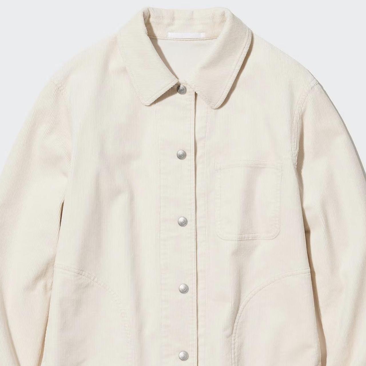 Uniqlo cream corduroy over shirt/jacket. Brand new... - Depop