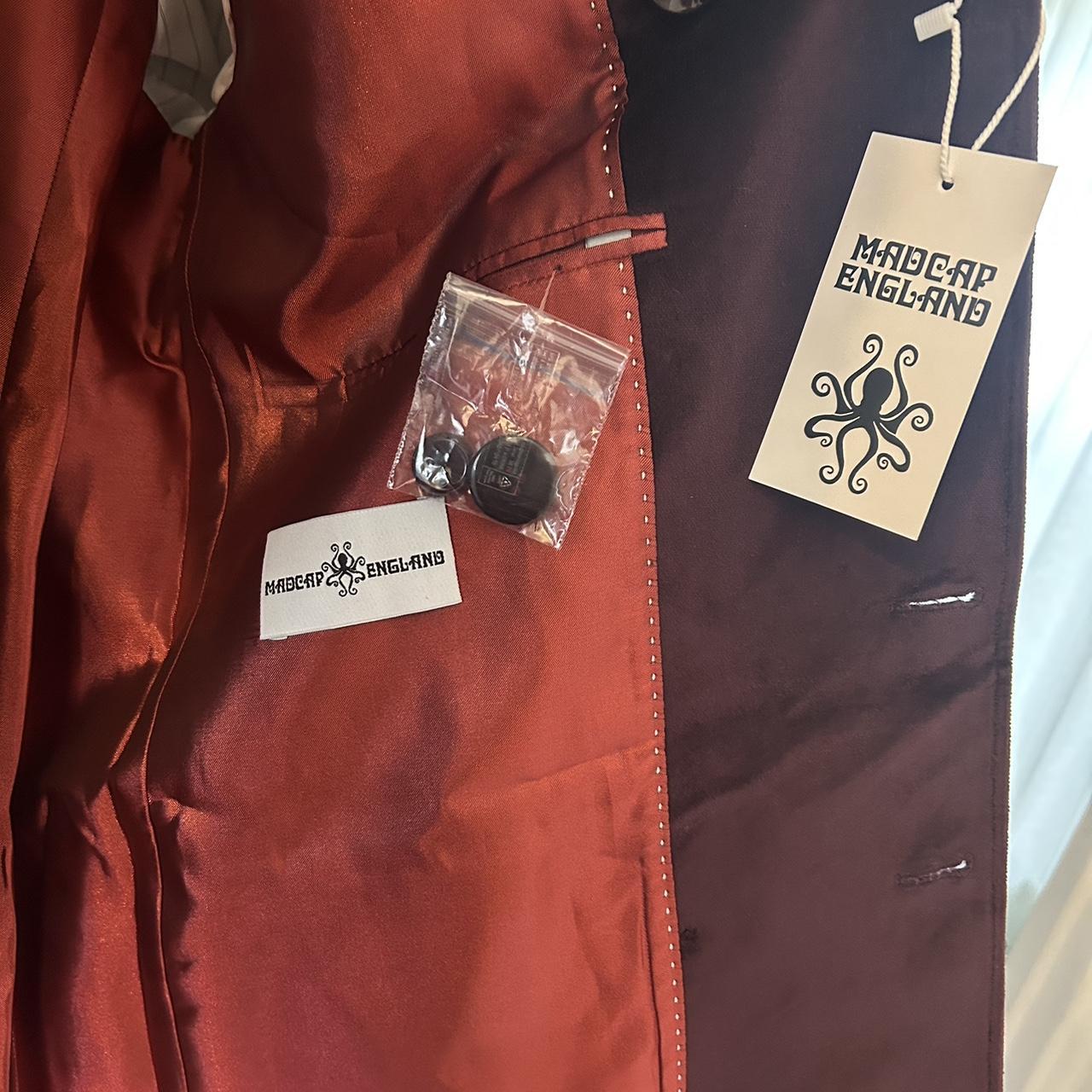 Burgundy velvet mod / dandy jacket , brand new ,... - Depop