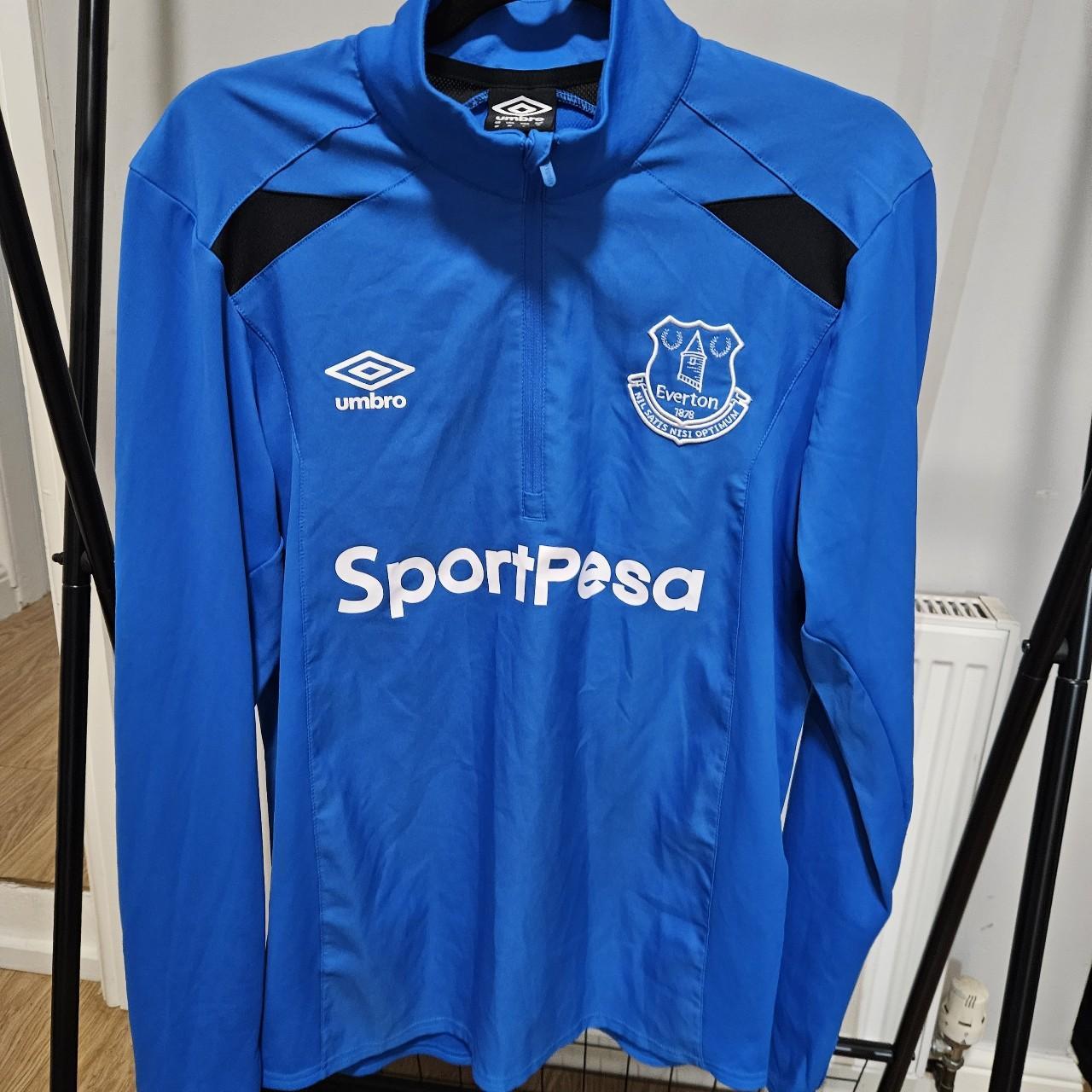 Everton 2018-19 Training Jacket Long sleeved, Medium... - Depop